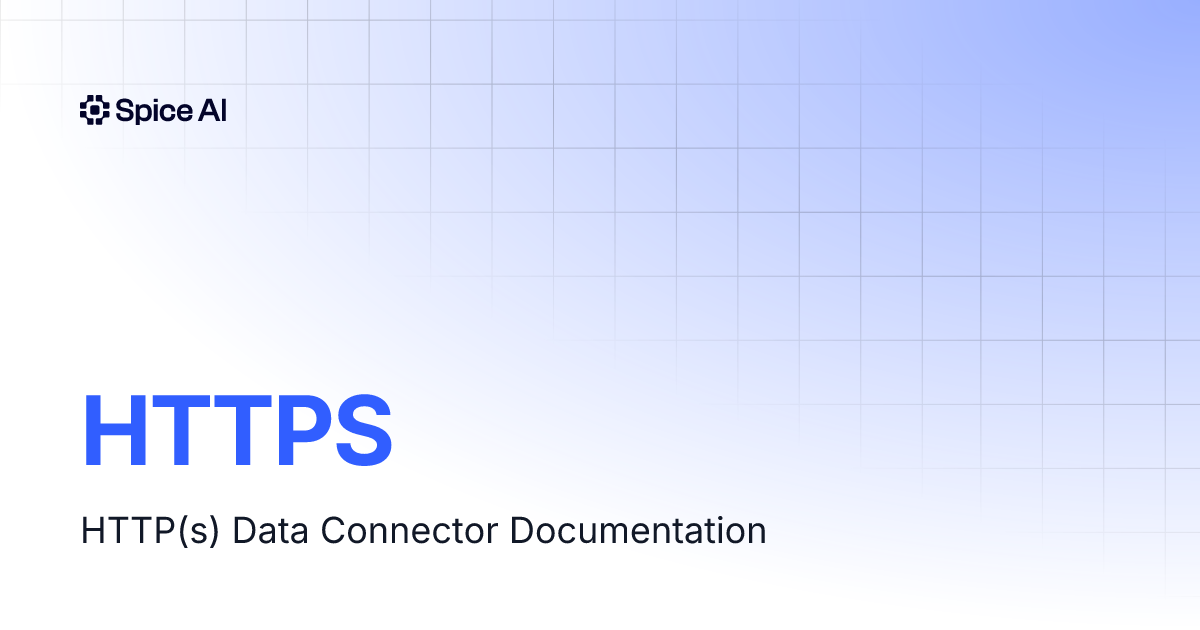 HTTPS | Spice.ai Cloud Documentation