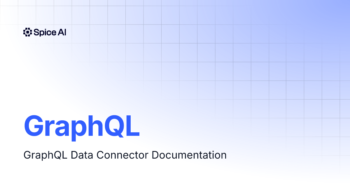 GraphQL | Spice.ai Cloud Documentation